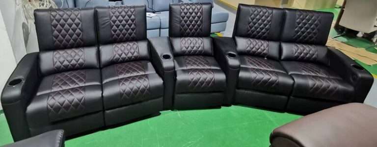 5 Seat Curved Theater Seating LS-805R - Linsen Seating Theater Recliner