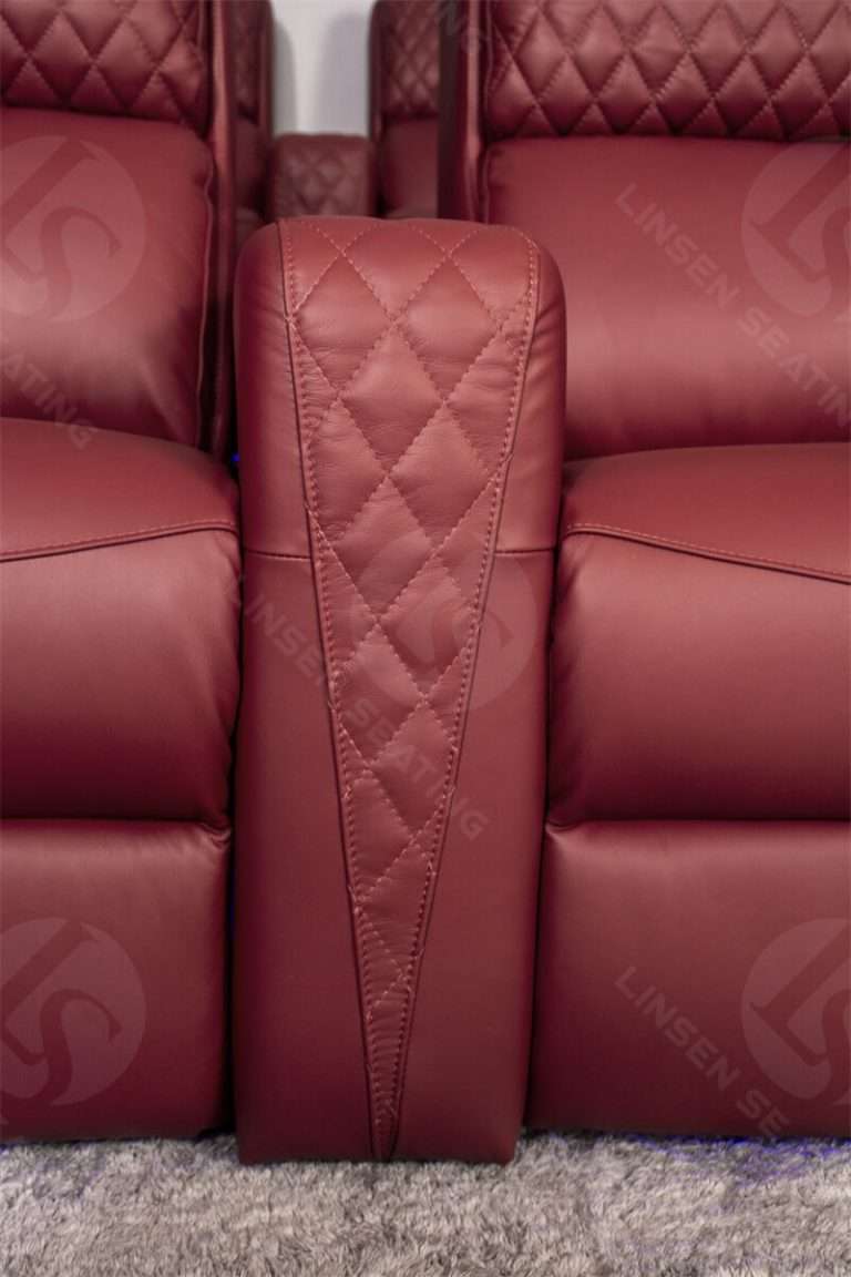 LS-9108 Home Movie Theater Sofa With Diamond Stiching - Linsen Seating