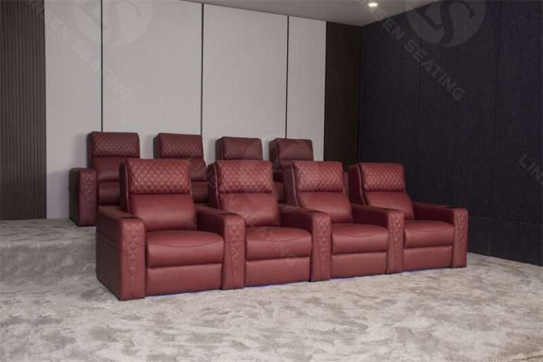 LS-9108 Home Movie Theater Sofa With Diamond Stiching - Linsen Seating