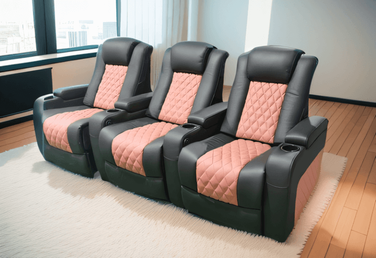 Custom Home Theater Seating With Diamond Stitching - Linsen Seating