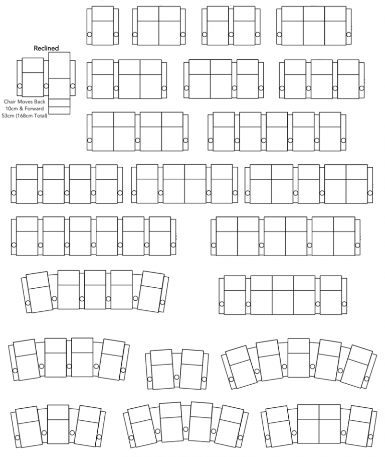 3 Seater Leather Power Reclining Movie Theater Chairs For Home LS-881W ...